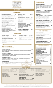 Magnolia Springs – Dinner - Jesse's Restaurant